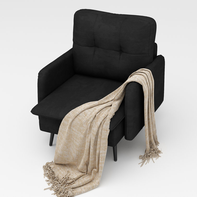 Mercer41 Taaha Velvet Armchair & Reviews | Wayfair